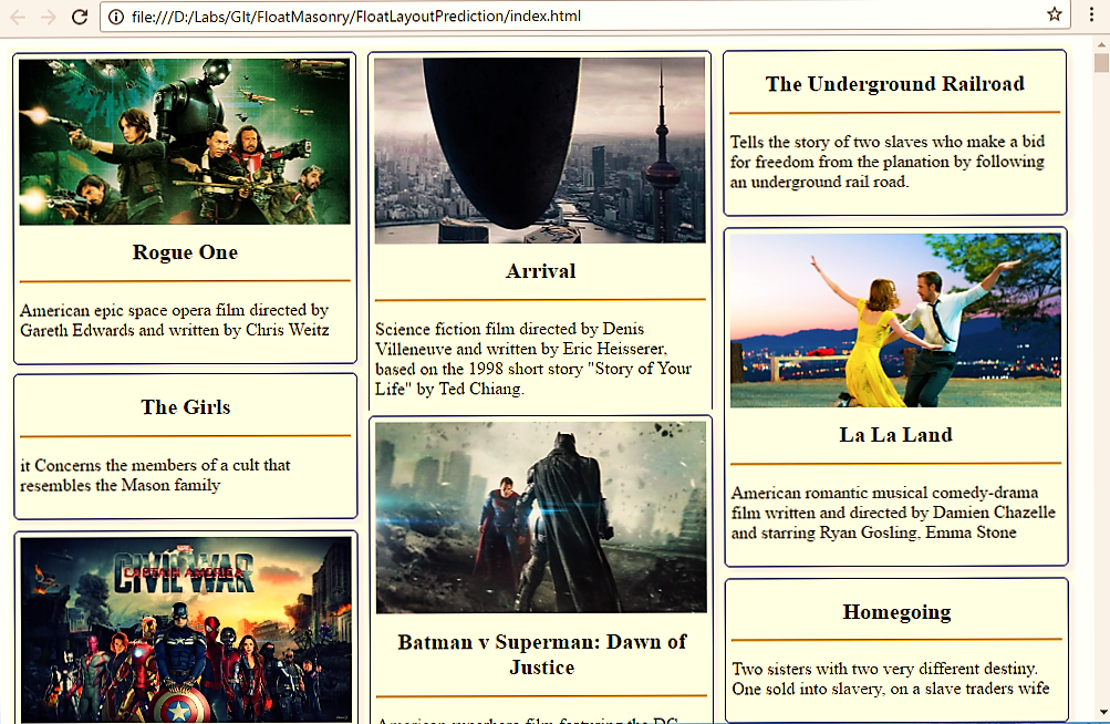 Masonry Layout with “float”, little bit of Javascript & improved ...
