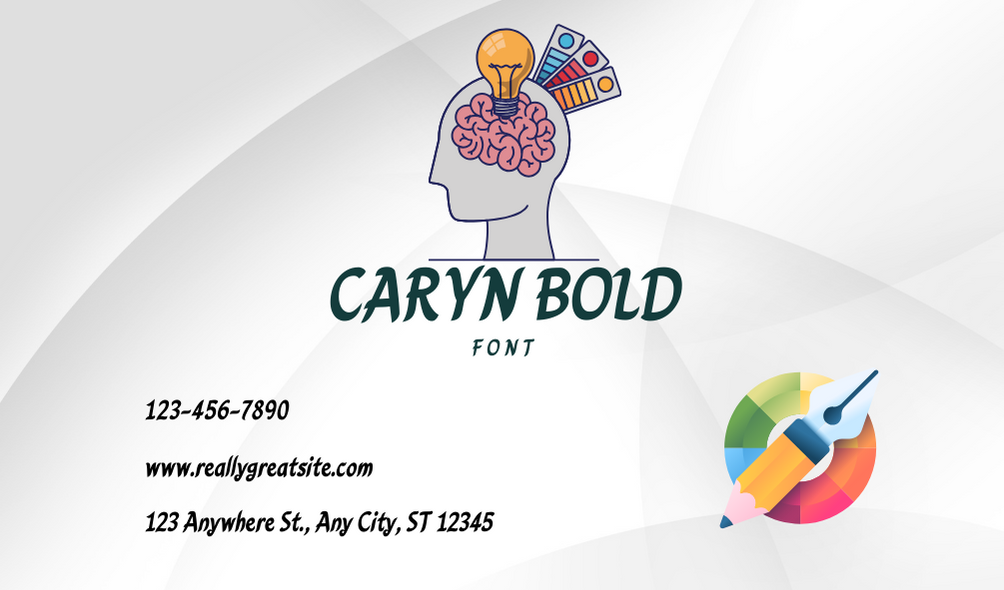 Caryn Bold Font On Free Font Download - Freefontdownload.Org - Medium