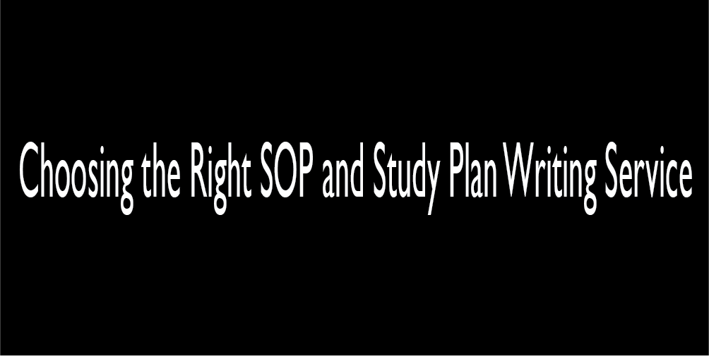 “Choosing the Right SOP and Study Plan Writing Service: A Comprehensive Comparison” | by Saif ...