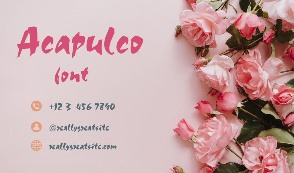 Acapulco Font - Freefontdownload.Org - Medium