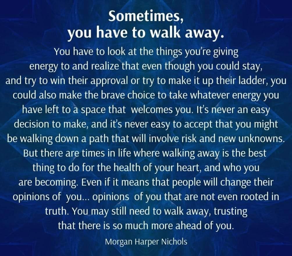 People Walk Out Quotes Walk Away One Day @ A Time
