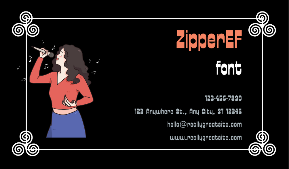 ZipperEF Font - Freefontdownload.Org - Medium