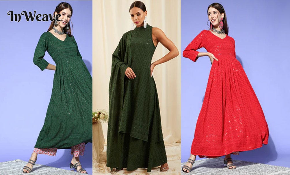 Different Styles of Chikankari Kurta for Women | by BuyKundli | Apr ...