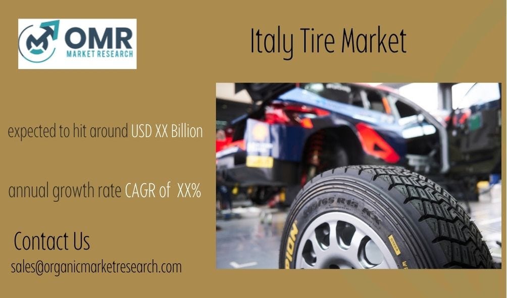 Italy Tire Market By Vehicle Type, By Distribution Channel, By Region ...