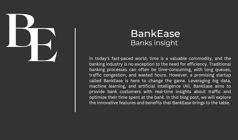Revolutionizing Banking Efficiency: Introducing BankEase | by Fida ... Revolutionizing Banking Efficiency: Introducing BankEase | by Fida ...