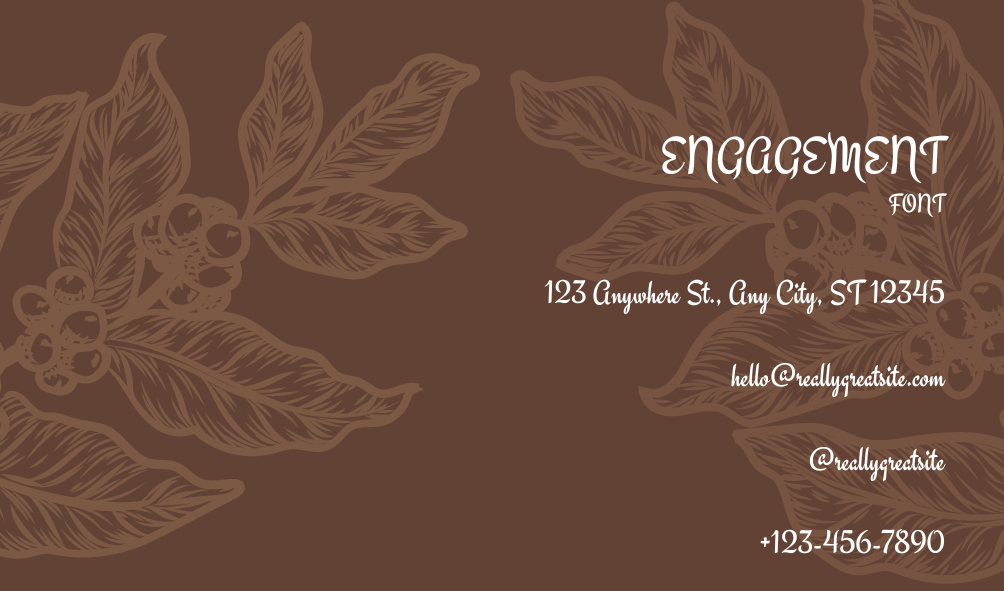 Engagement Font - Freefontdownload.Org - Medium