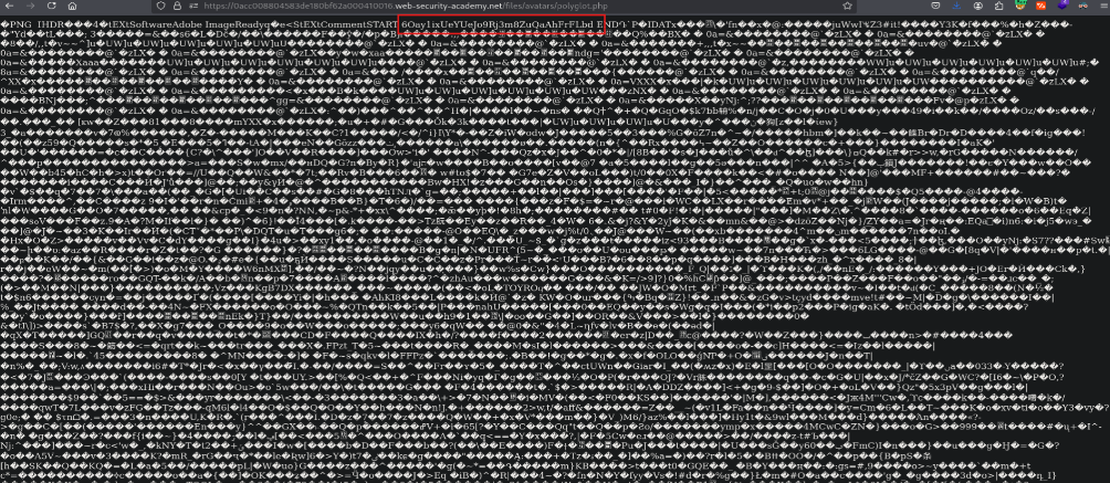 Portswigger Lab Remote Code Execution Via Polyglot Web Shell Upload Writeup File Upload 