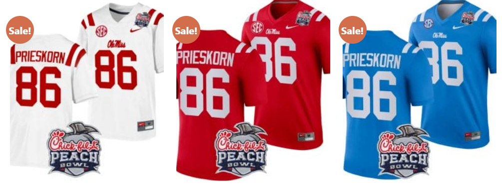 Show Your Team Spirit: The Rise of Caden Prieskorn Jerseys Among Ole ...