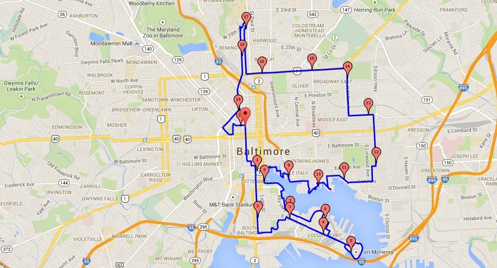Running Baltimore: Reflections on a 20-Mile Ramble Through the City ...