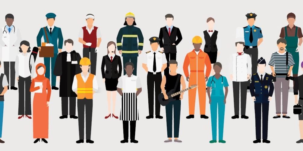 Different Careers Clipart