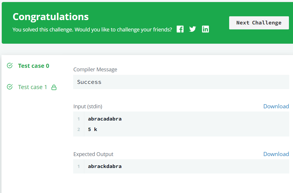 HackerRank problem 4 - Omkarchinchkar - Medium