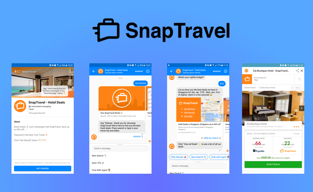 เจาะลึก SnapTravel: ธุรกิจจองโรงแรมผ่านแชทบอท สร้างรายได้ถึง 200 ล้าน ...
