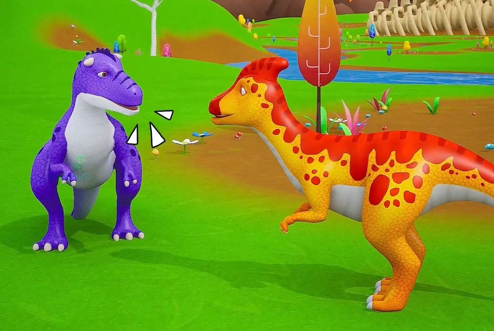 Funny Dinosaurs Compilation — Dinosaurs Fun Play at Jungle - Funny ...
