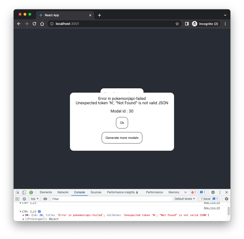 Display modal with network errors using a Redux reusable wrapper | by Fer Tostado | Medium