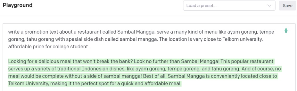Promotion Text for Ayam Kremes Sambal Mangga - Ghovi ghazali Anan - Medium