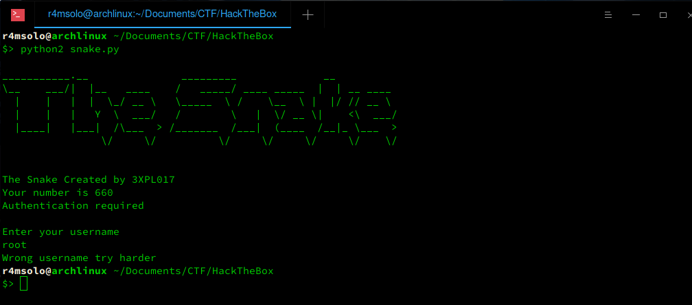 Snake [Hack The Box :: Reversing Challenge] PT-BR | by r4msolo | Medium