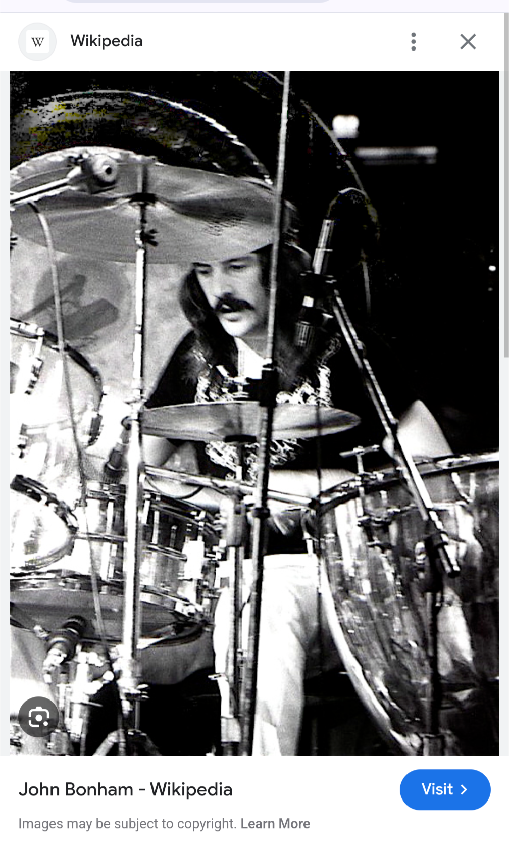 I was born to the beat of a different drummer (named John Bonham ...
