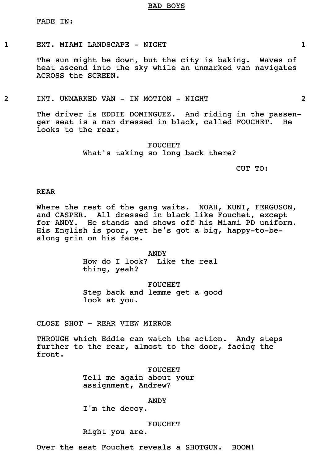 Page One: “Bad Boys” (1995) - Go Into The Story
