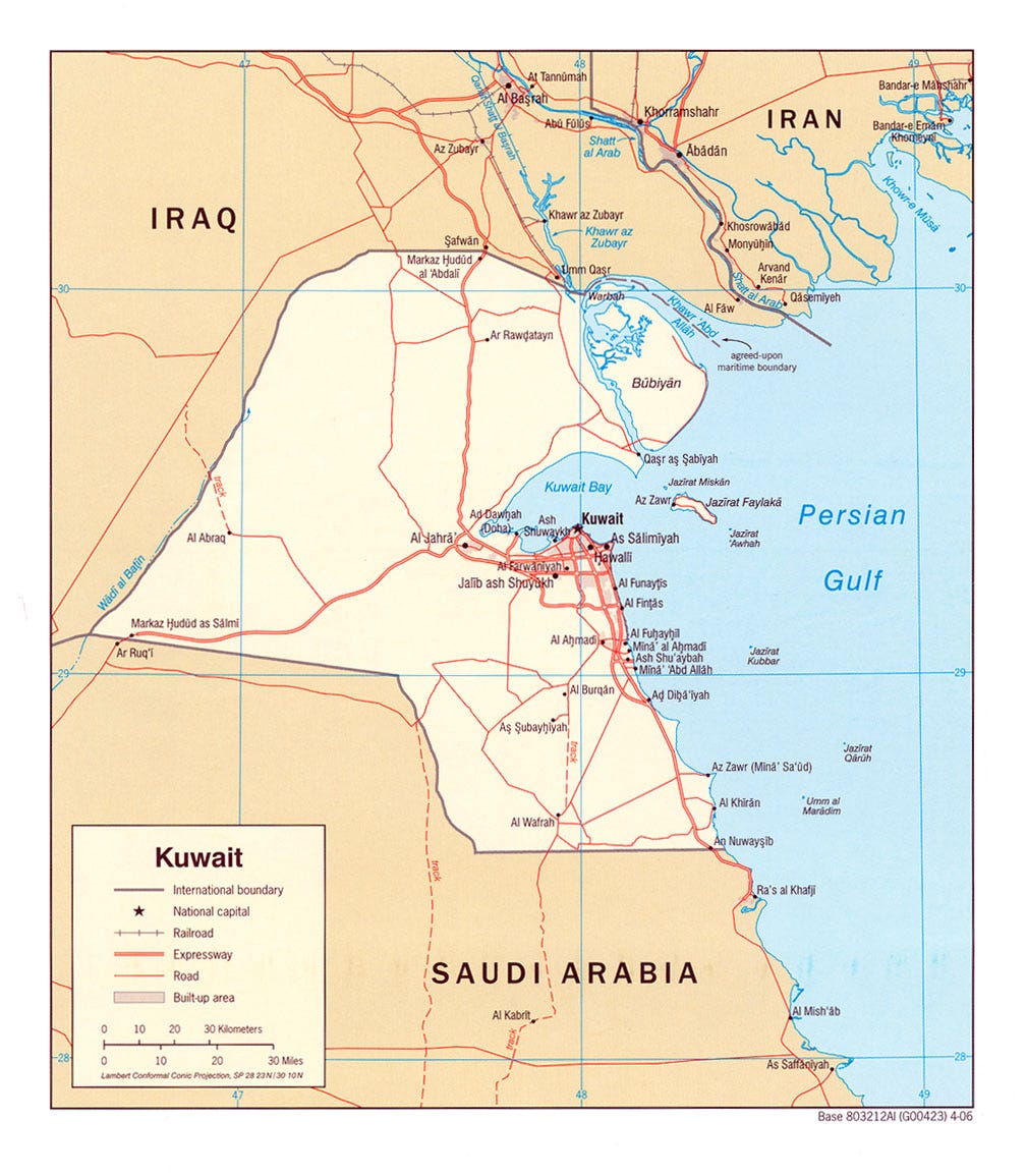 The Geography That Drove Saddam Hussein To Invade Kuwait | by Grant ...