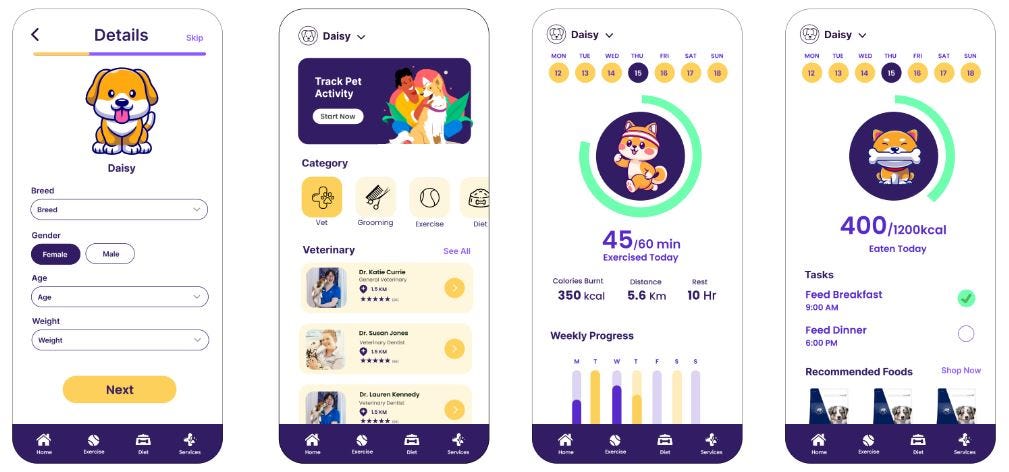 RSPCA App Design Concepts. 62% of Australian households owns a… | by ...