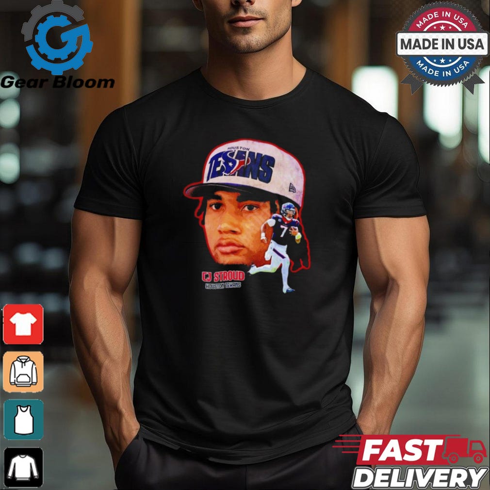 CJ Stroud Houston Texans Big Head Retro Shirt - Doly Shirt - Medium