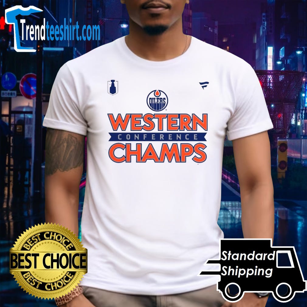 Edmonton Oilers 2024 Western Conference Champions Locker Room T shirt ...