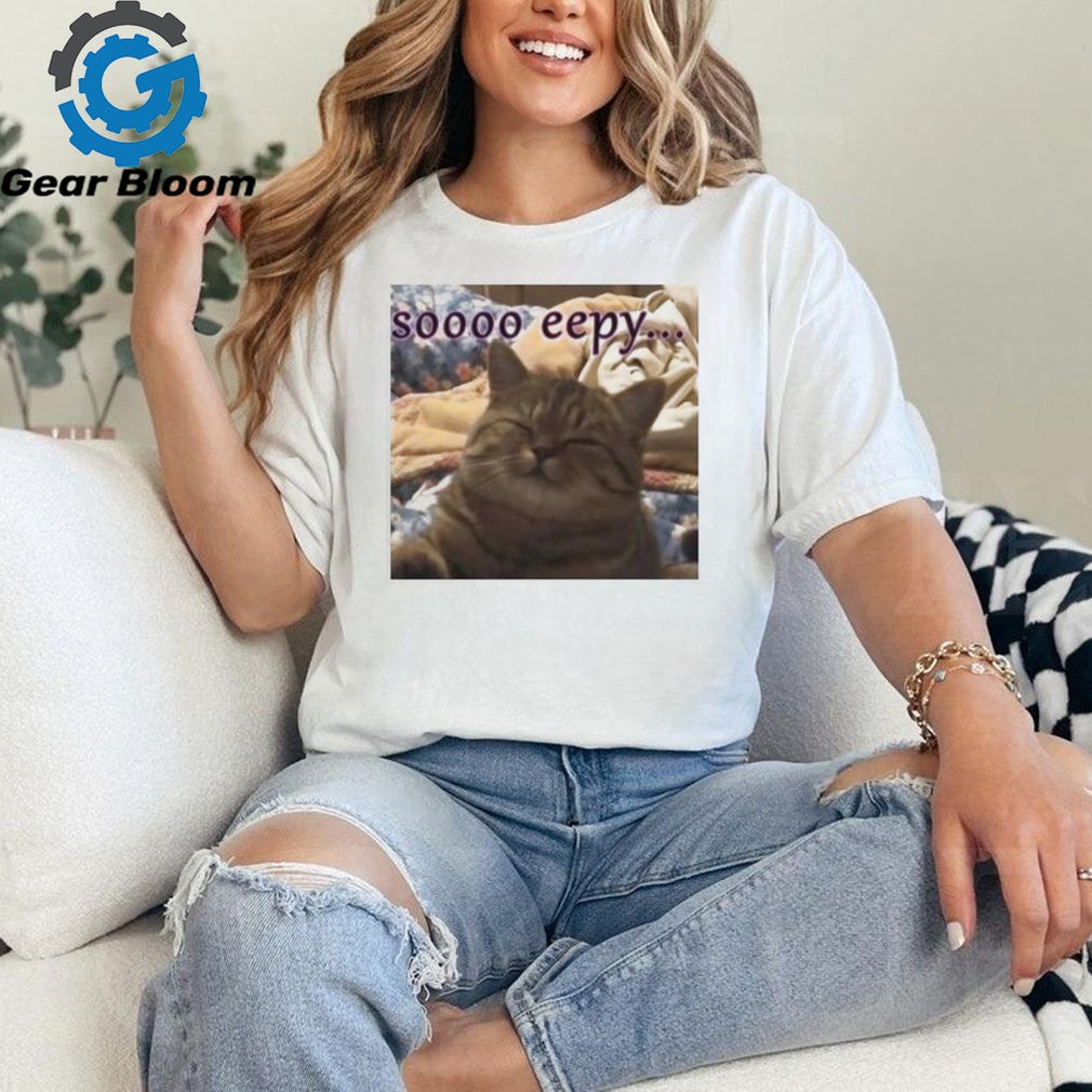 Punching Cat So Eepy Poster Shirt - Pitillrub - Medium