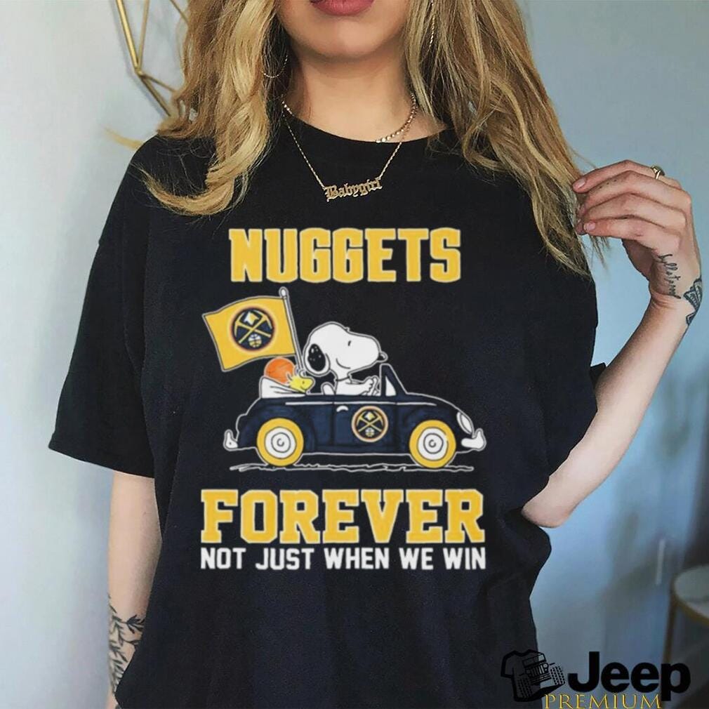 Peanuts Snoopy And Woodstock Denver Nuggets On Car Forever Not Just ...