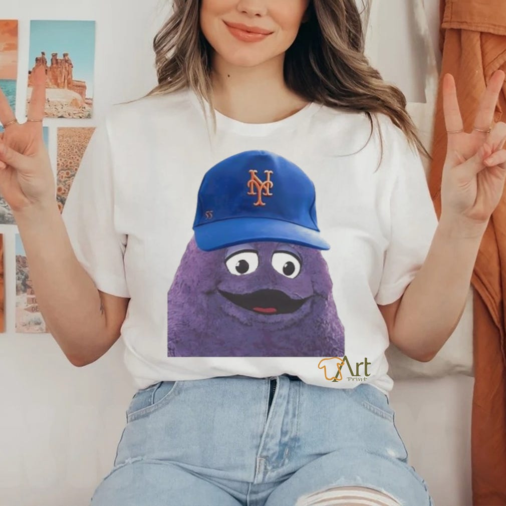 McDonald’s Grimace wearing New York Mets cap shirt | by Doape | Jul ...