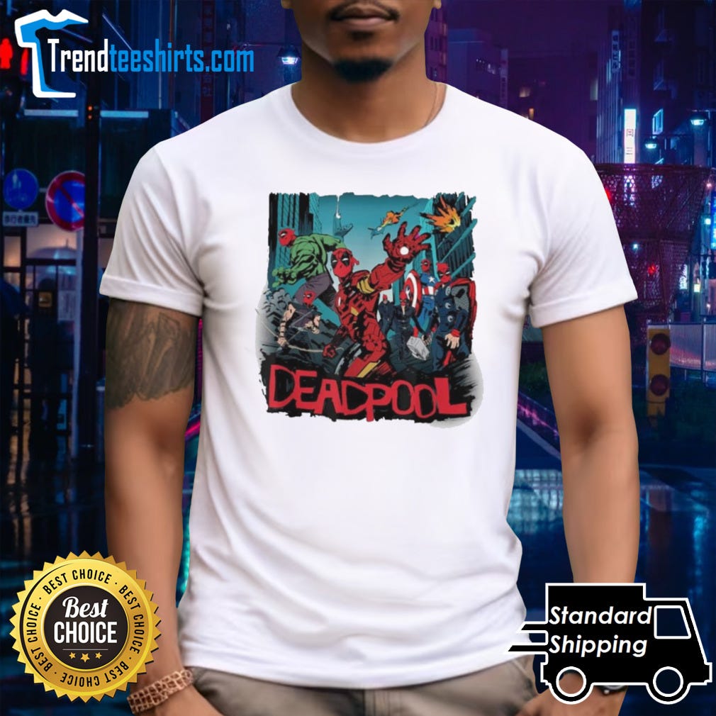 Deadpool and The Avengers Comic Book Style Shirt | by Trend Tee New ...