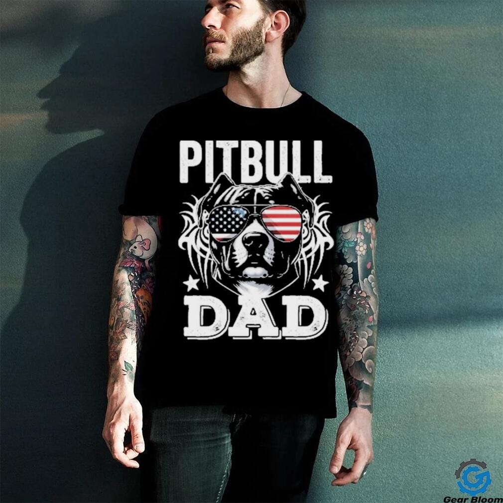 Official Pitbull Dad USA Flag T Shirt | by Wagrub | May, 2024 | Medium