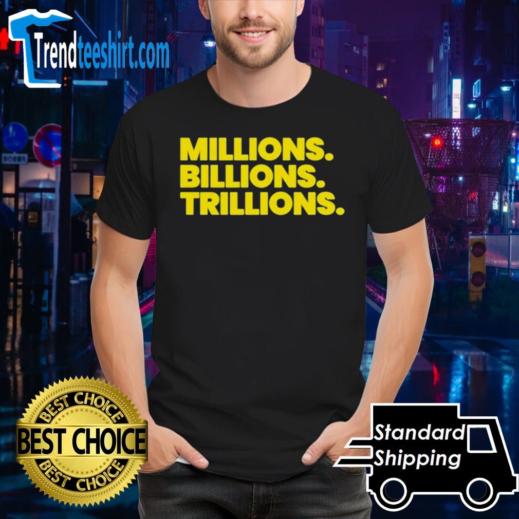 Travis Malloy Wearing Millions Billions Trillions Shirt | by Fashion ...