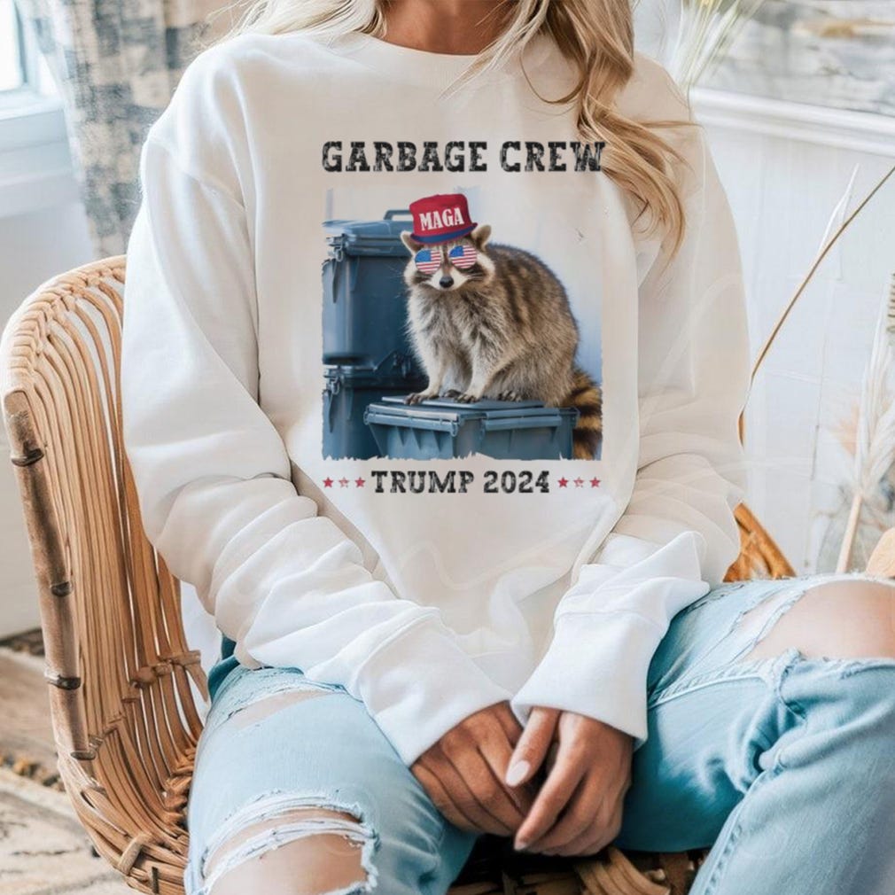 Garbage Crew Maga Trump 2024 Raccoon T shirts - teejeepshop - Medium