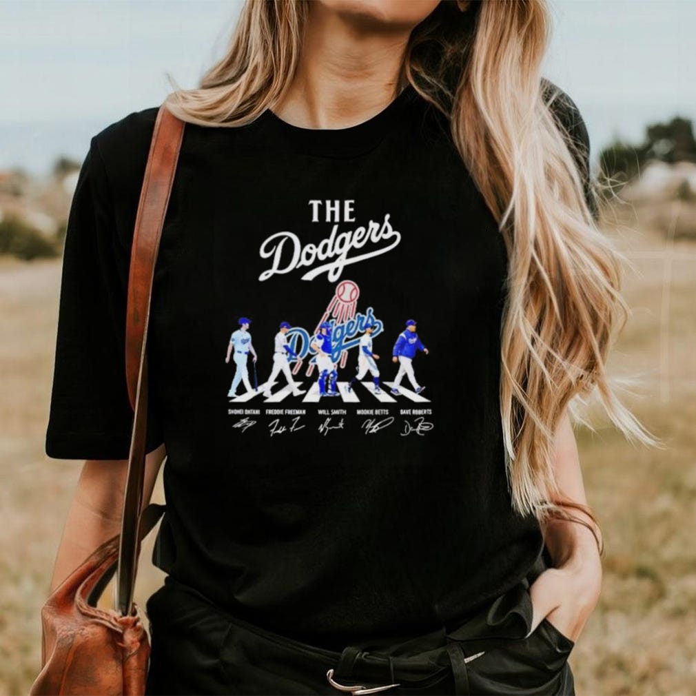 Los Angeles Dodgers all team members Abbey Road signature MLB shirt ...