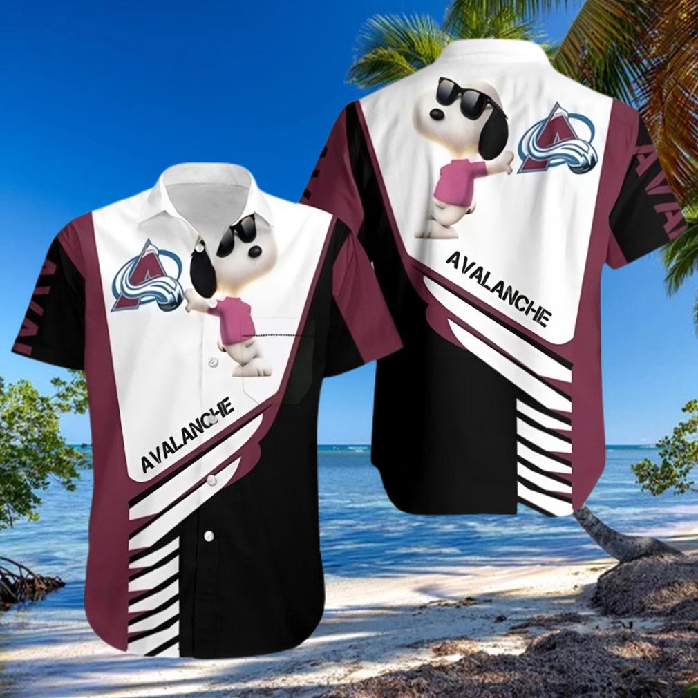 Colorado Avalanche Snoopy Pictures Tactical Hawaiian Shirt | by ...