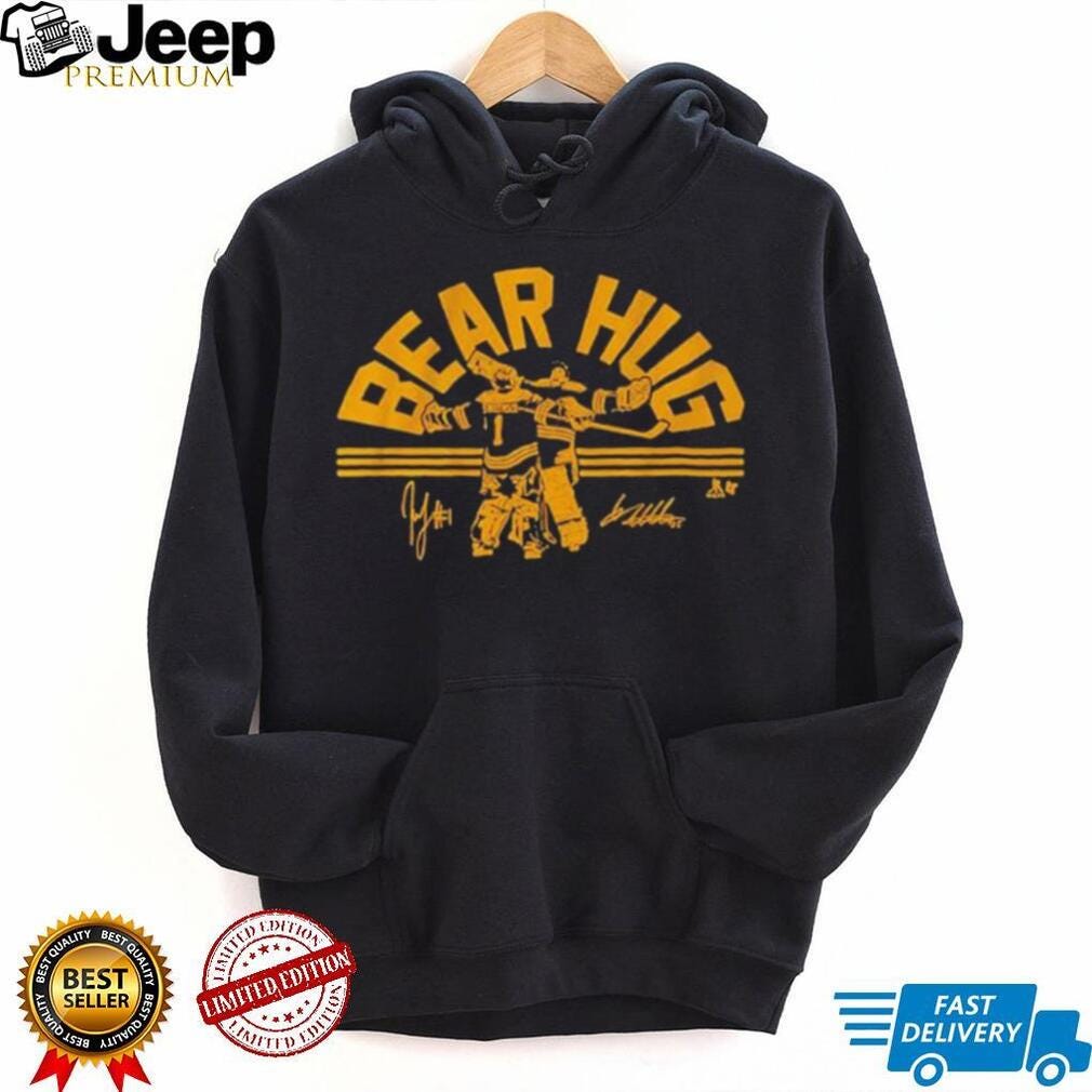 Linus Ullmark Jeremy Swayman Bear Hug shirt | by Hutcry | May, 2023 ...