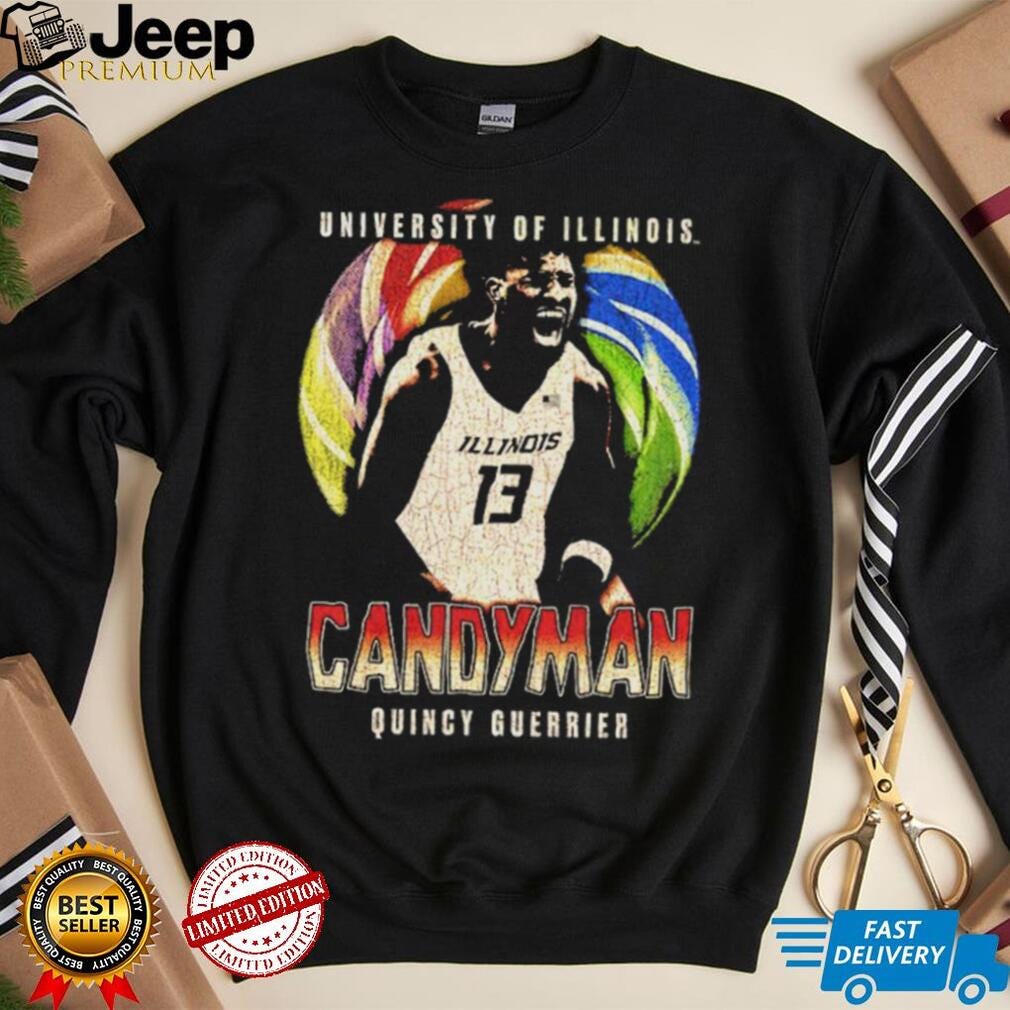 Quincy Guerrier Candyman University of Illinois shirt - Bar - Medium