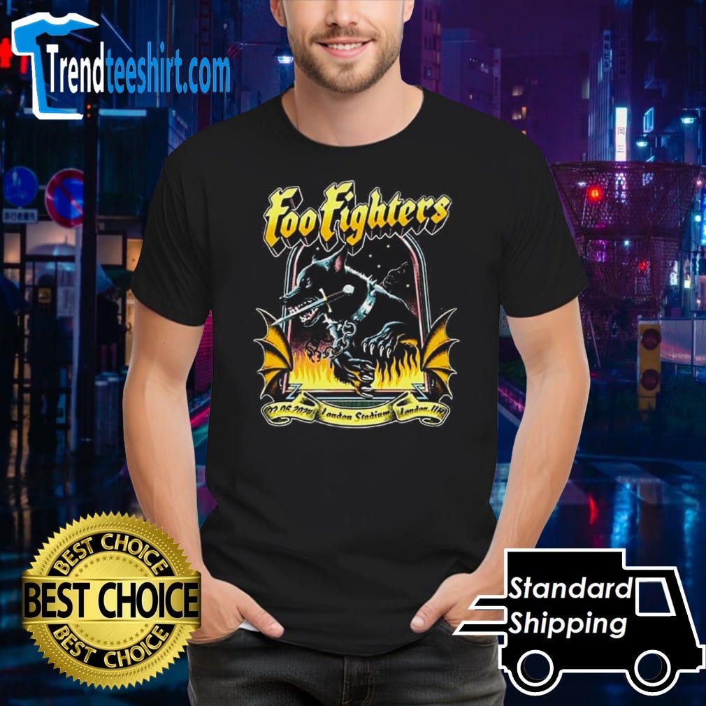 Foo Fighters Merch Limited Poster For Show At Lodon Stadium In London ...