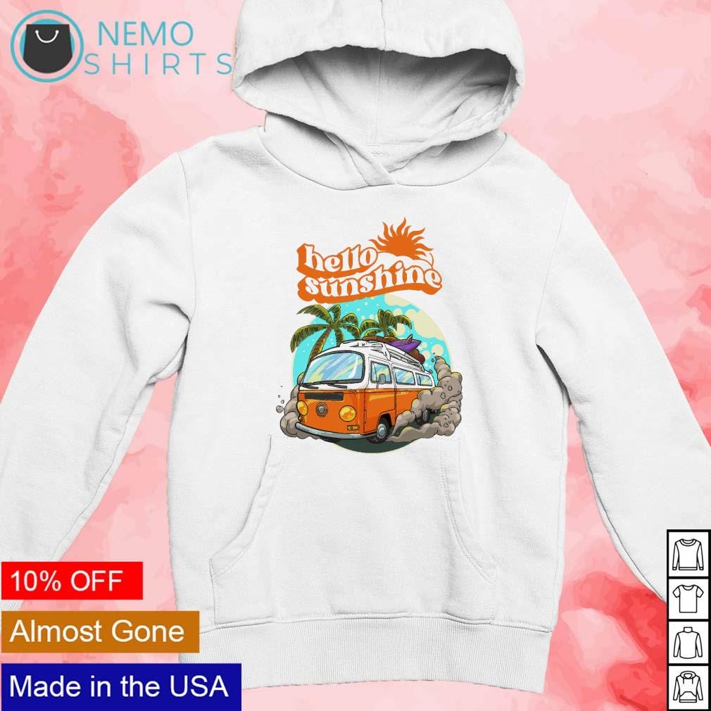 Official Hello sunshine cute bus on the road graphic shirt | by Nemo ...