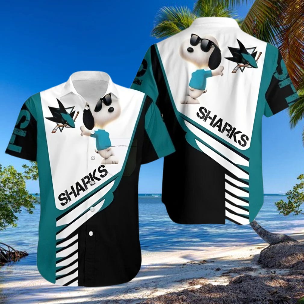 San Jose Sharks Snoopy Dancing Vintage Hawaiian Shirt | by Goridwin ...