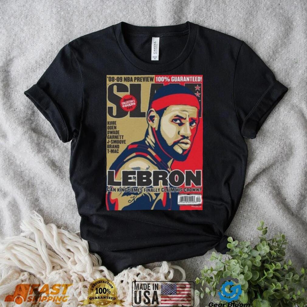LeBron James Cleveland Cavaliers NBA Slam Cover 2 Tee Shirt | by Vowsly ...