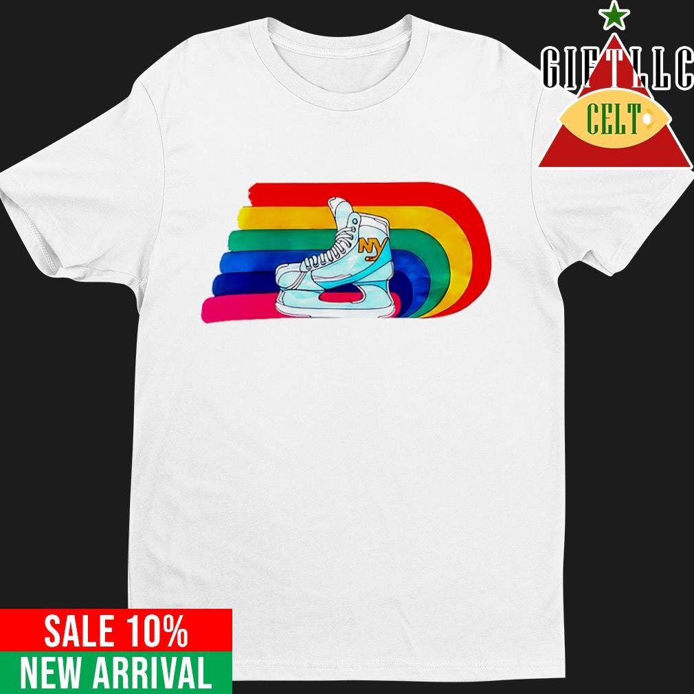 The story behind the islanders pride night hockey skates rainbow shirt ...