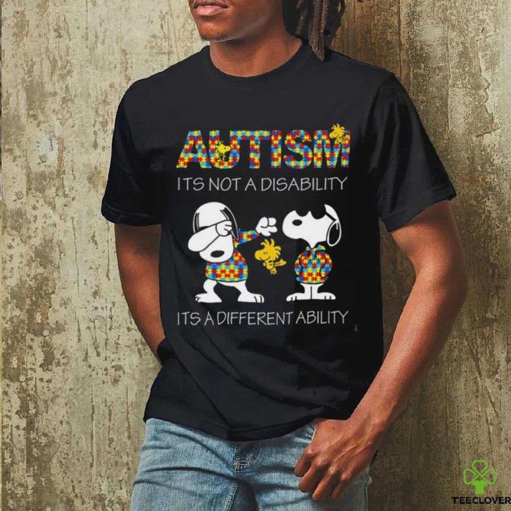 Autimsm Snoopy Autimsm Its Not A Disability Its A Different Ability T ...