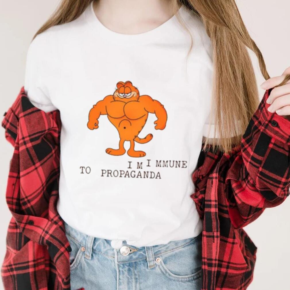 Garfield I’m Immune To Propaganda Shirt | by Oddsea | Medium