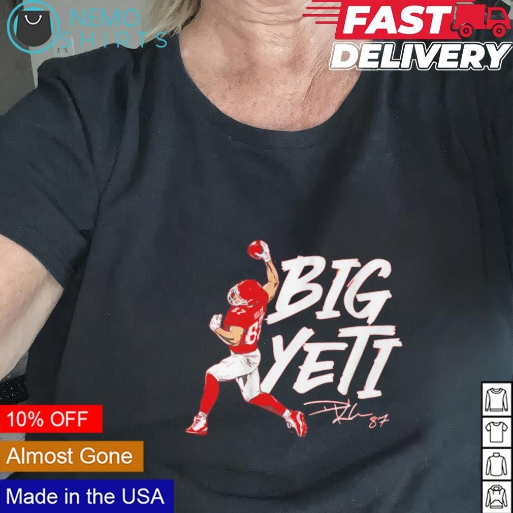 Official Travis Kelce Big Yeti Kansas City Chiefs signature shirt | by ...