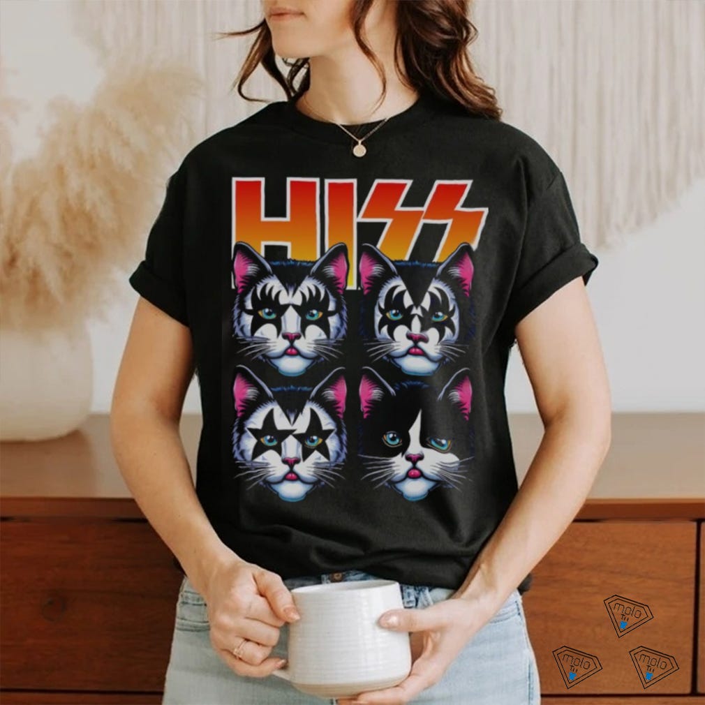 Funny Hiss Cat Band T Shirt Rock And Roll Cats Parody shirt | by Pet ...