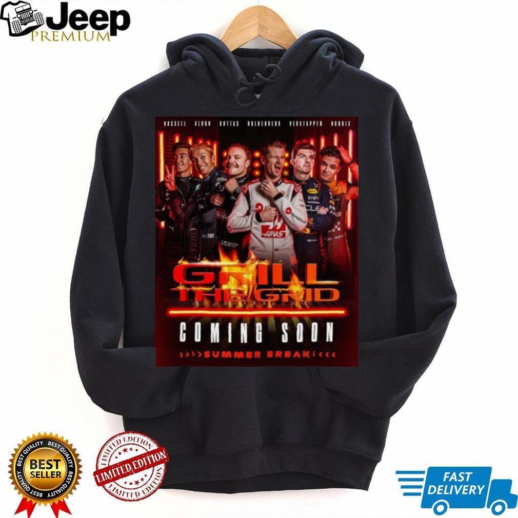 Grill The Grid Coming Soon Summer Break F1 Poster Shirt | by Cartea ...