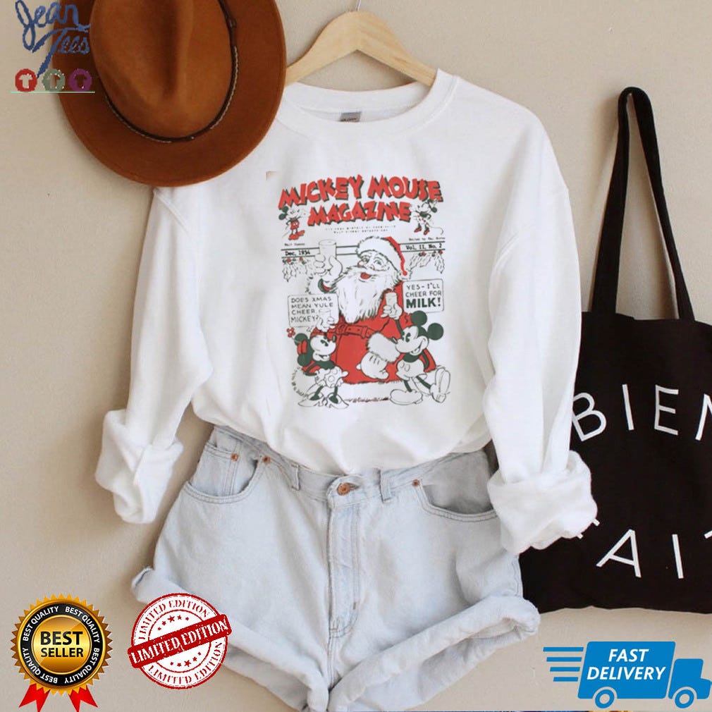 Mickey And Santa Claus Disney Christmas T Shirt — JeanTees | by ...
