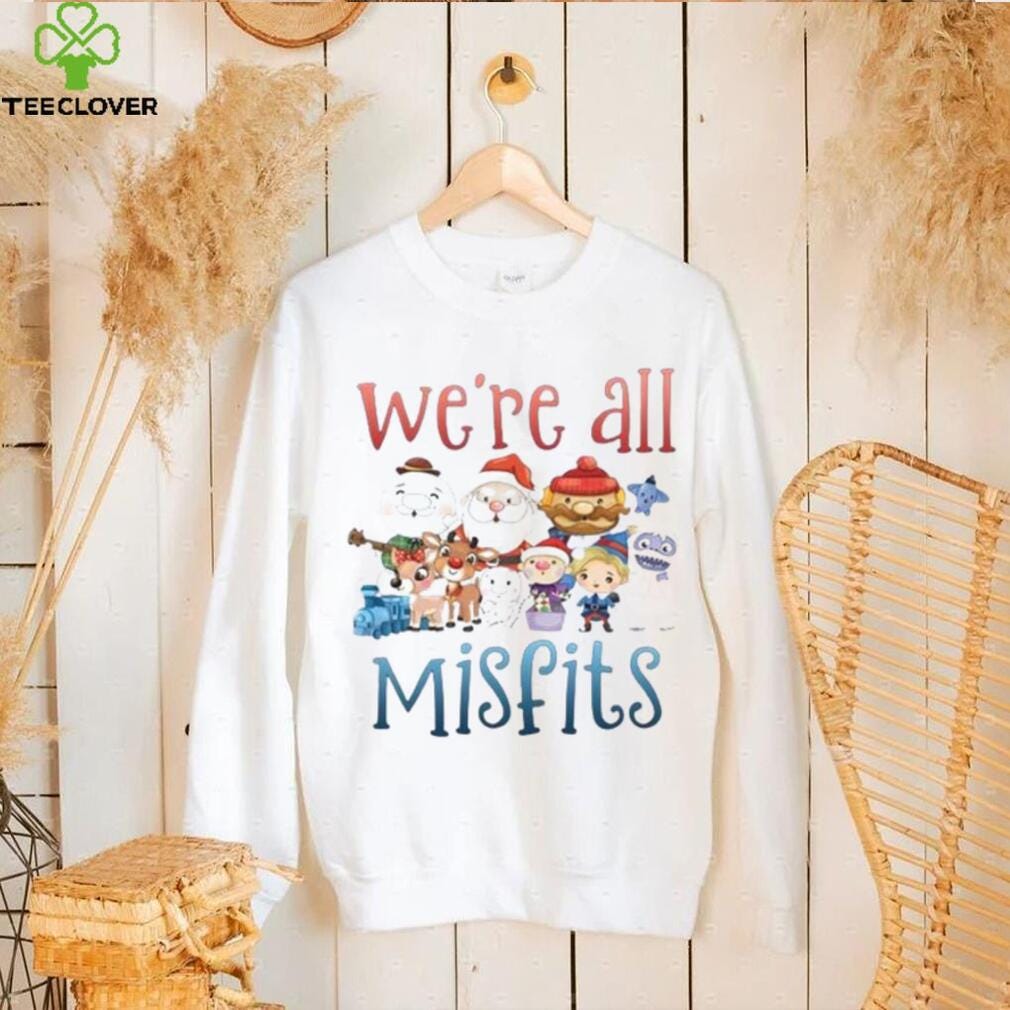 We Are All Misfits Cute Chibi Christmas Characters Shirt | by Skiamowe ...