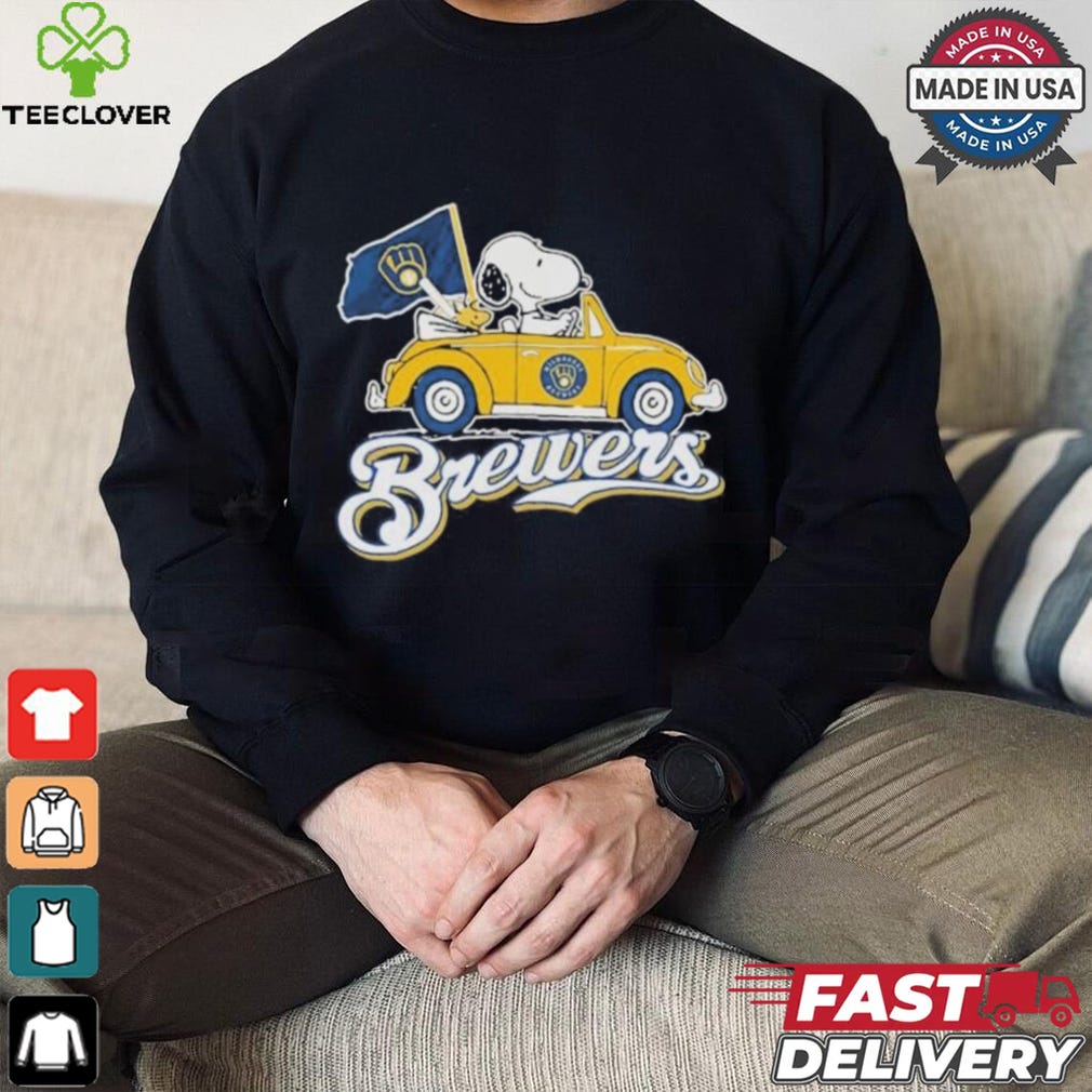 Peanuts Snoopy And Woodstock X Milwaukee Brewers October Driving Car ...